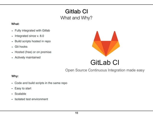Continuous Integration/Deployment with Gitlab CI | PDF