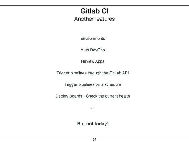 Continuous Integration/Deployment with Gitlab CI | PDF