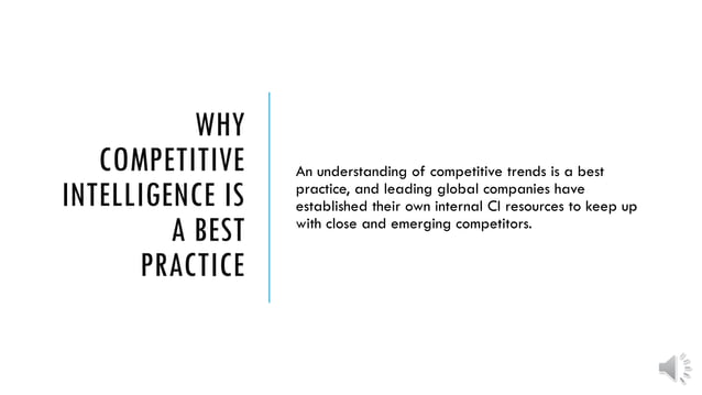 Sage Recon Competitive Intelligence Intro | PPT | Free Download