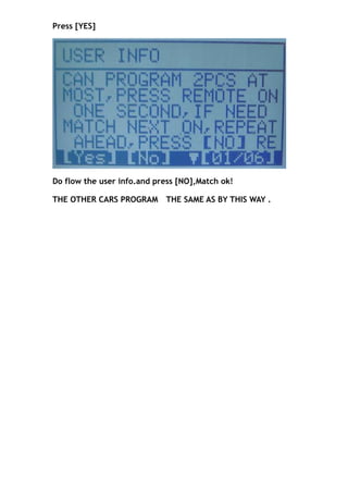 Ci prog 300_remote_%20_user%27s%20munual | PDF