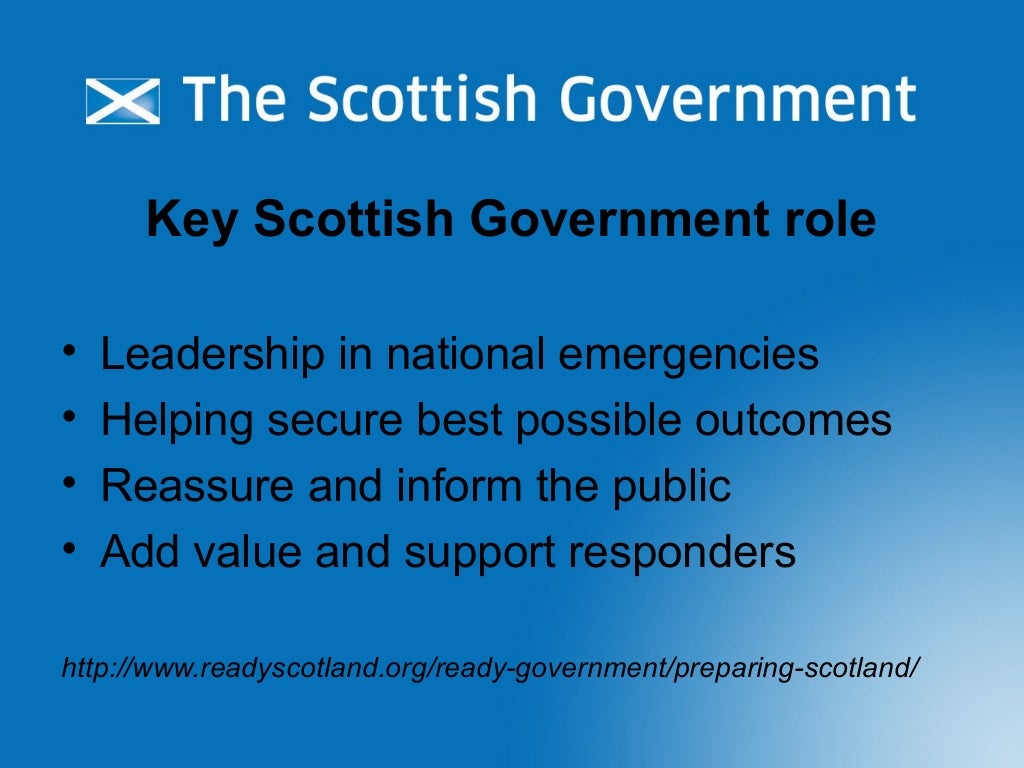 Scottish Government Resilience Communications