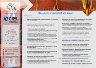 Cips Qualifications | PDF | Logistics | Business