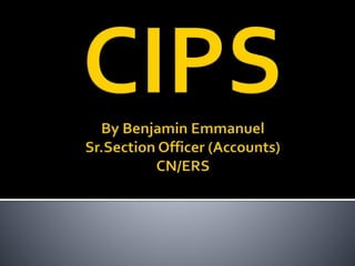 CIPS - Centralized Integrated Payment Solution | PPTX