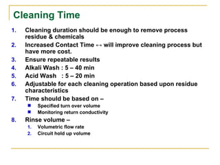 Clean In Place Technlogies BioPharma Facilities | PPT