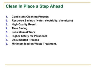 Clean In Place Technlogies BioPharma Facilities | PPT