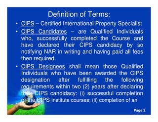CIPS Presentation | PPT