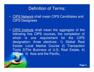 CIPS Presentation | PPT