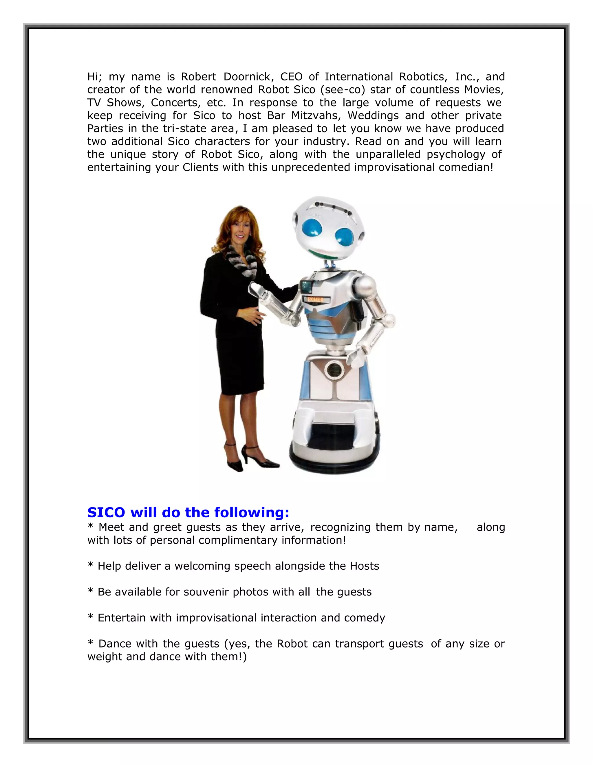 SOCIAL ROBOT SICO | PDF