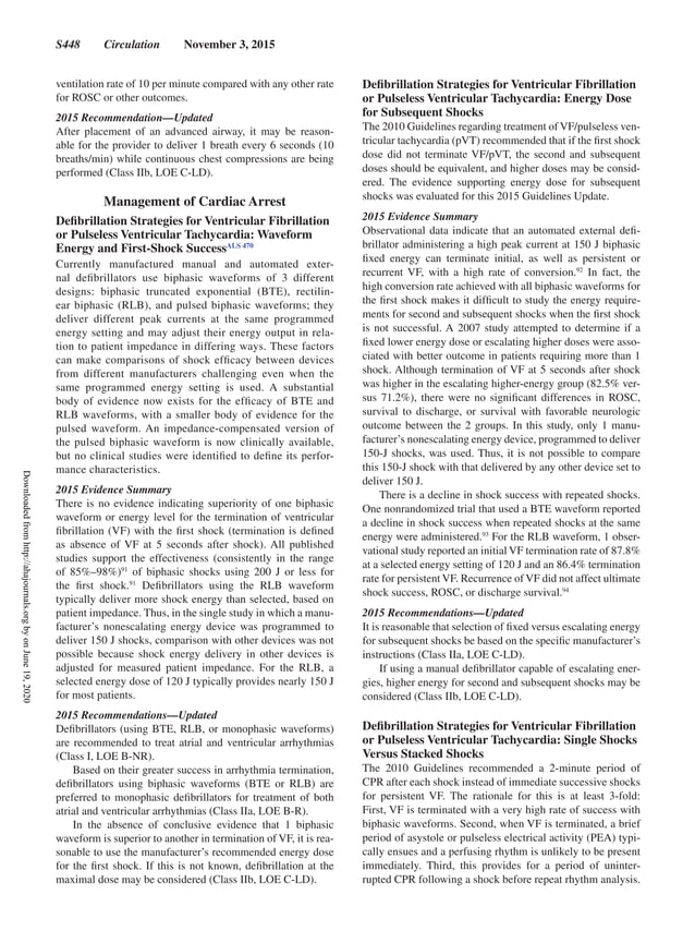 Part 7: Adult Advanced Cardiovascular Life Support 2015 American Heart ...