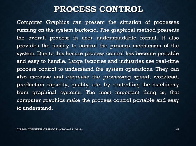 CIR 304 COMPUTER GRAPHICS Lecture 1 slides.ppt