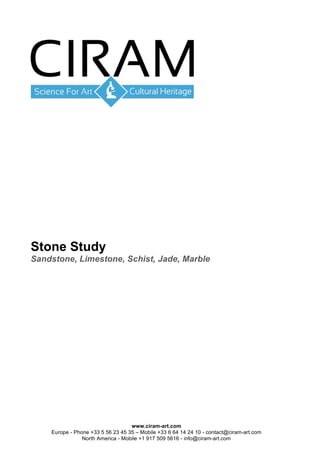CIRAM Authentication Of Stone Objects - 2013 | PDF