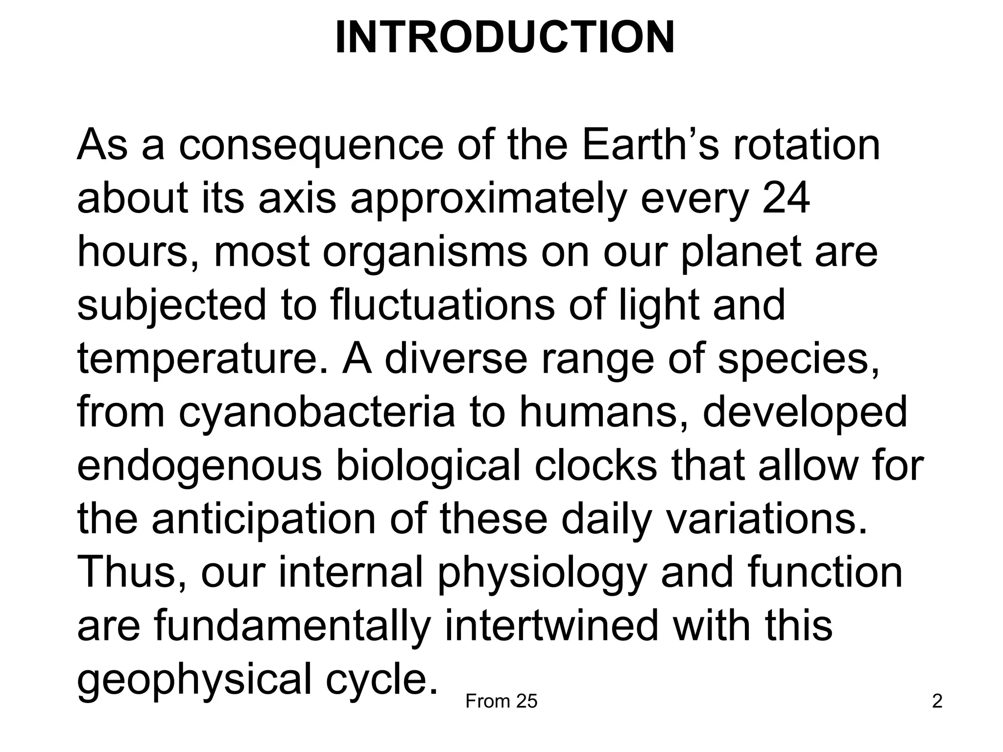 Circadian clock in mammals | PPT
