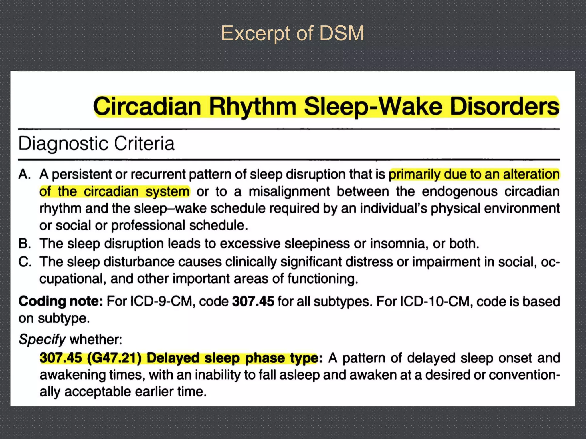 Circadian Rhythm Disorder: When the Brain's Clock Tells the Wrong Time ...
