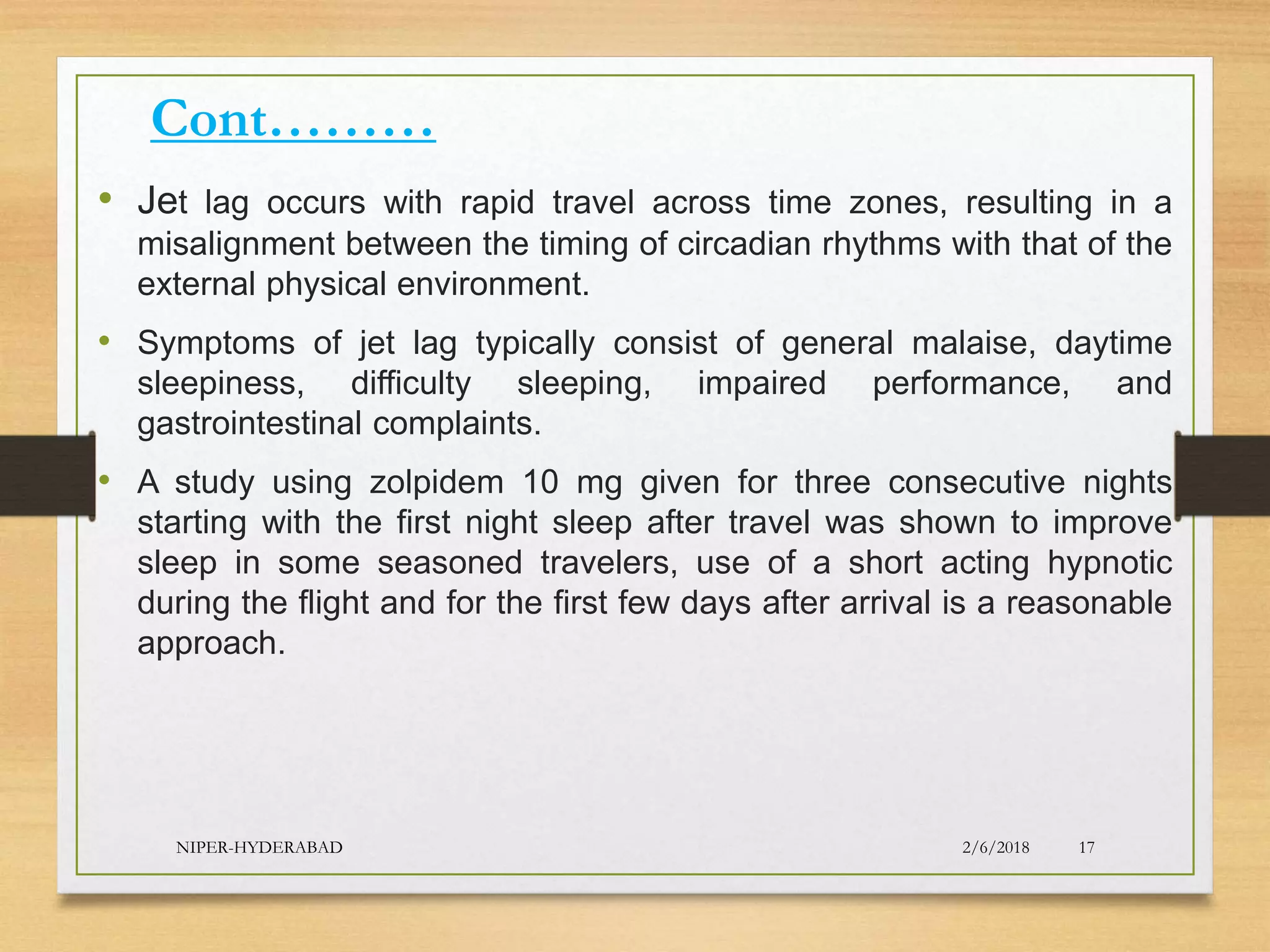 Circadian rhythms and related disorders | PPTX