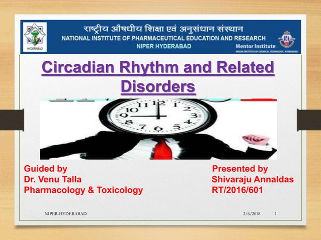 Circadian Rhythms And Related Disorders Ppt