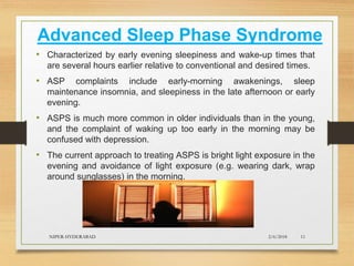 Circadian rhythms and related disorders | PPTX