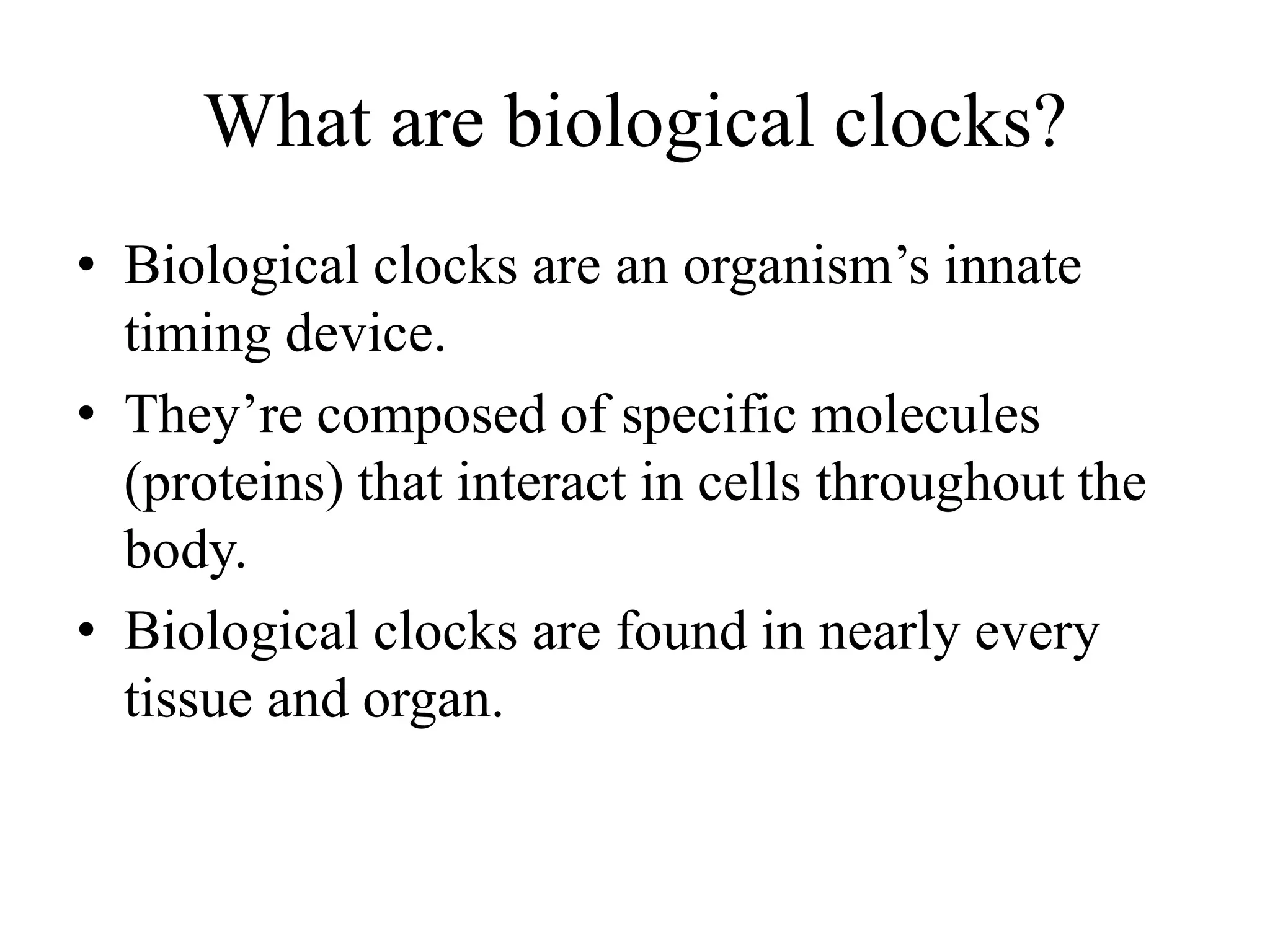 Circadian Rhythm (BSc Zoology) | PPTX