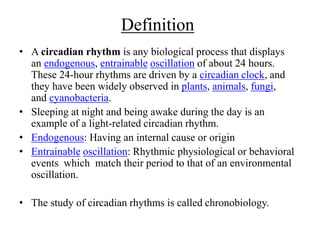 Circadian Rhythm (BSc Zoology) | PPT | Free Download