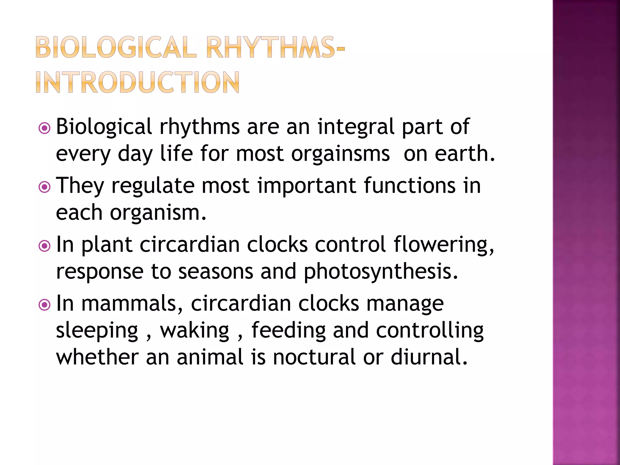 Biological and Circardial Rhythyms | PPTX