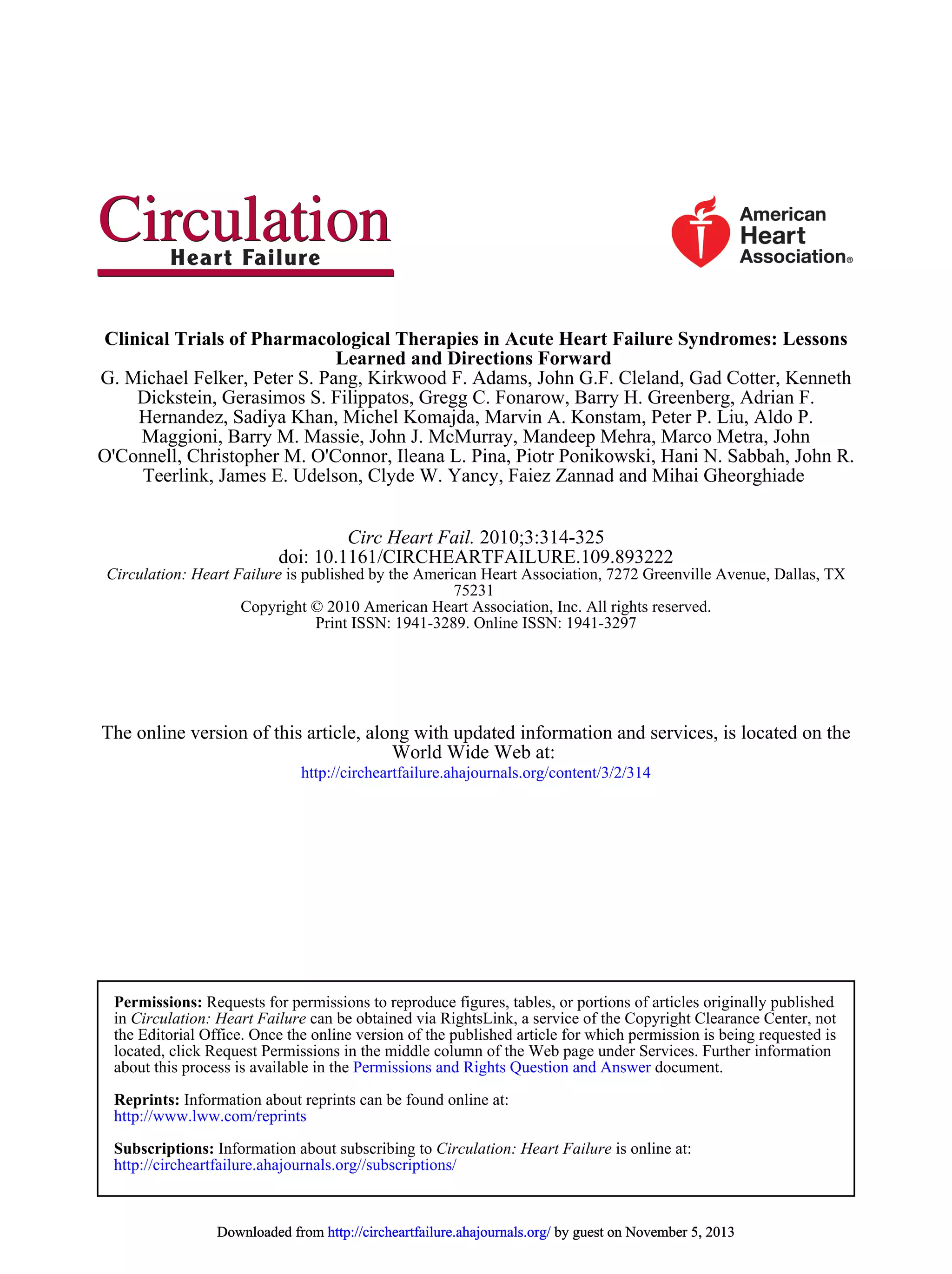 Circulation heart failure | PDF