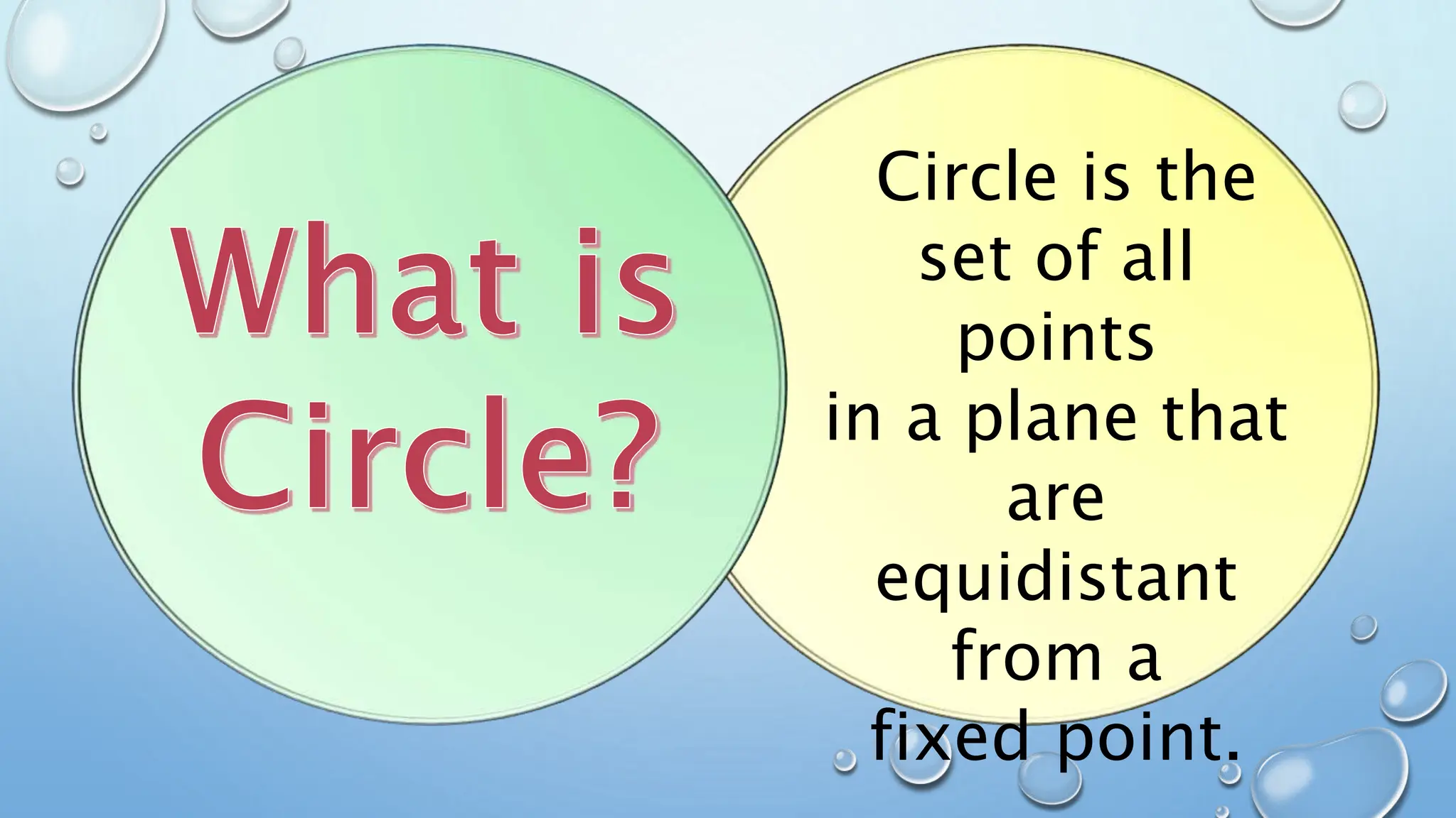 CIRCLE and its parts, chord, tangent, secant etc | PPT