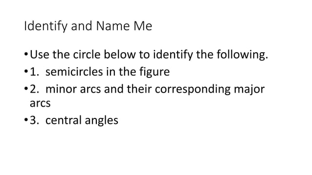 CIRCLE geometry lesson 2nd quarter grade 10 | PPTX