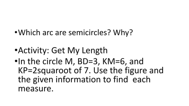 CIRCLE geometry lesson 2nd quarter grade 10 | PPTX