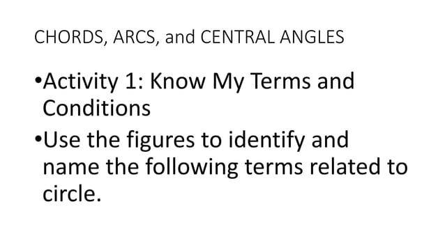 CIRCLE geometry lesson 2nd quarter grade 10 | PPTX