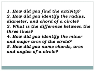 Parts if a circle Circle-Introduction.ppt