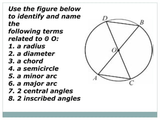 Parts if a circle Circle-Introduction.ppt
