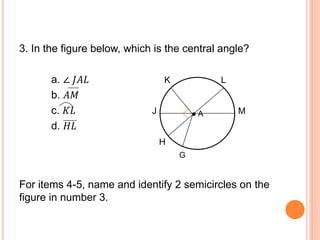 knowing what is CIRCLE AND ITS CORRESPONDING PARTS | PPTX