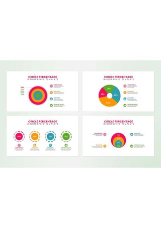 Circle Percentage Infographic | Unique Slides | PDF