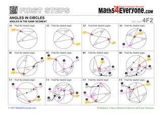 Circle theorems-sheet-2 | PDF