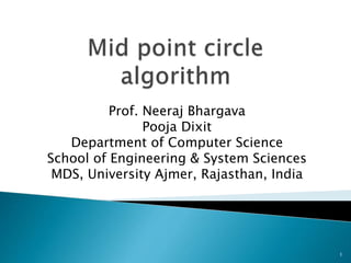 Circle algorithm | PPTX