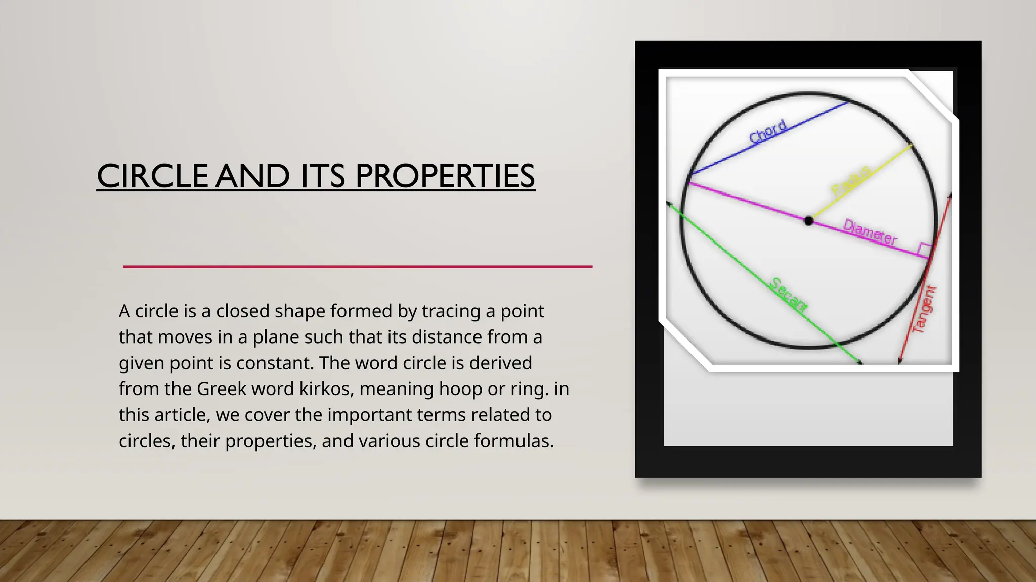 CIRCLE AND IT RELATED TERMS circle and .pptx