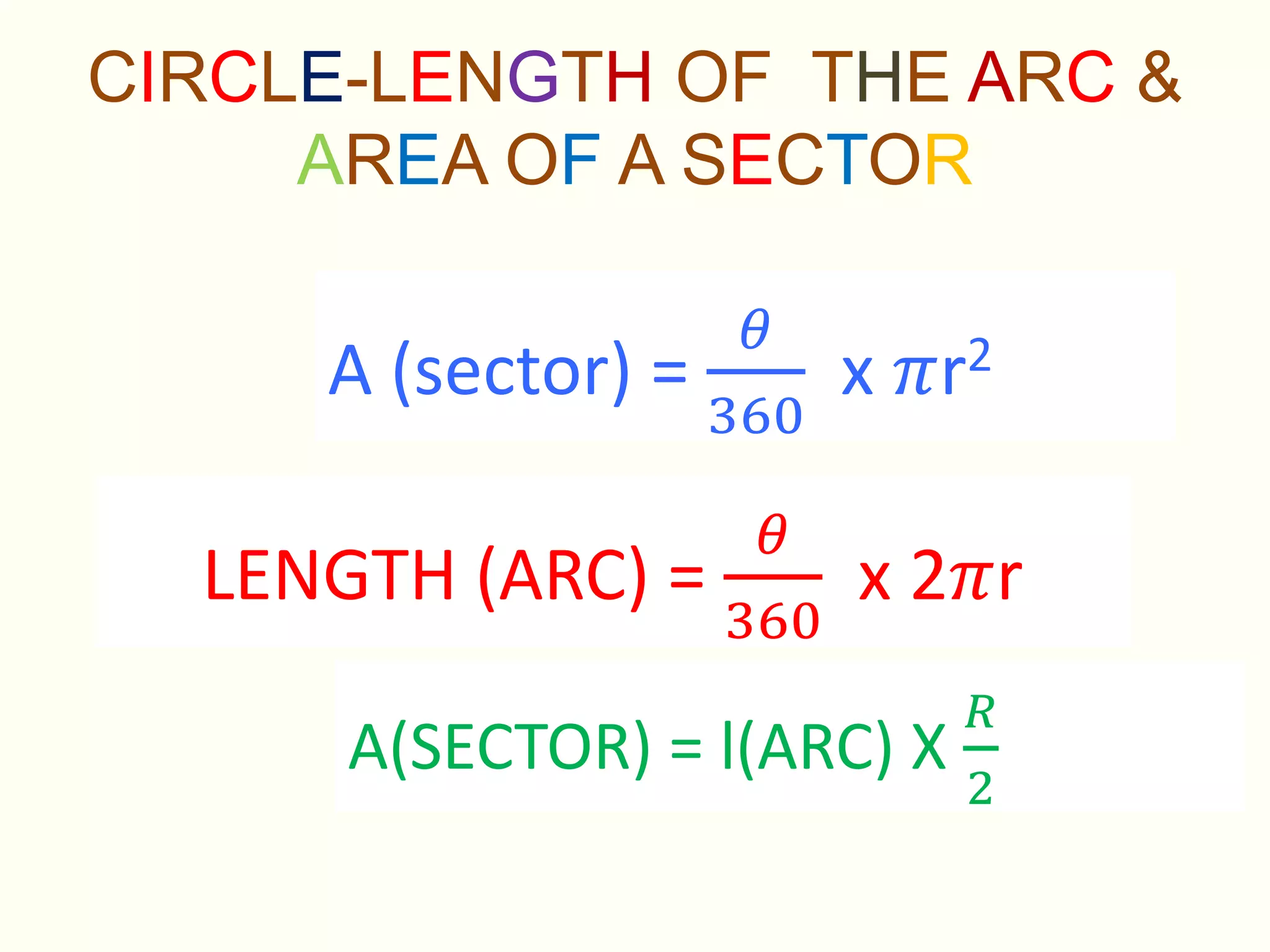 Circle - arc sector | PPTX