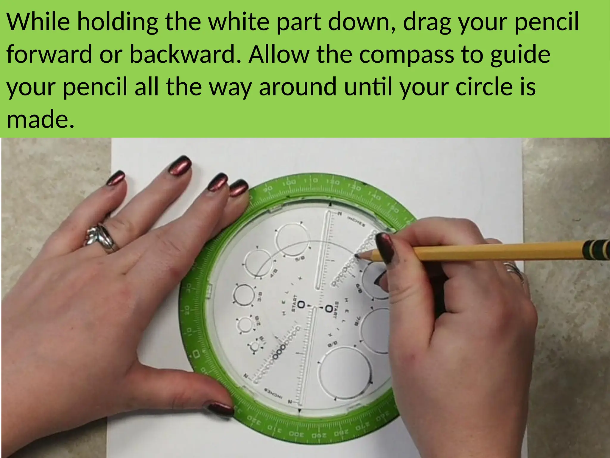 How to use a Circle Compass for students | PPTX