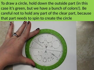 How to use a Circle Compass for students | PPTX