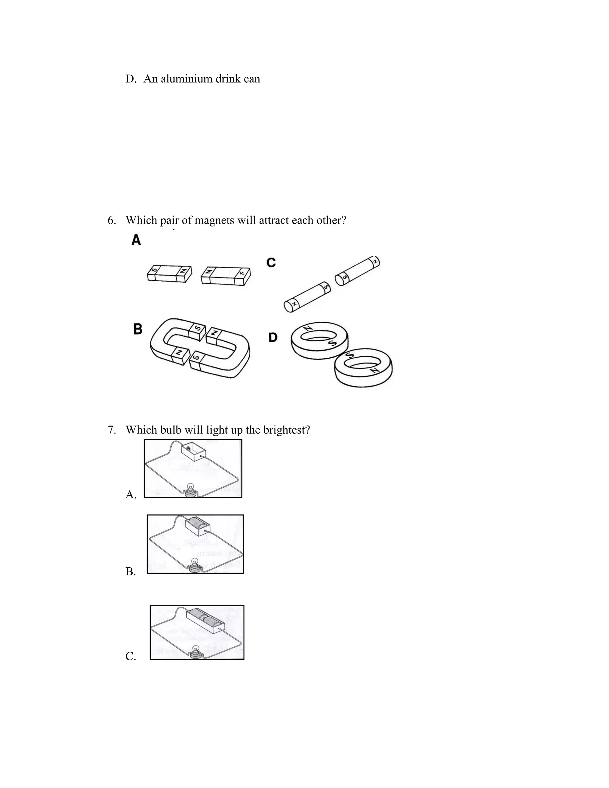 Circle the correct answer | PDF