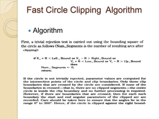 Circle & curve clipping algorithm | PPT
