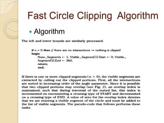 Circle & curve clipping algorithm | PPT
