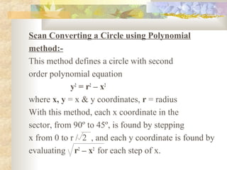 Circle drawing algo. | PPT