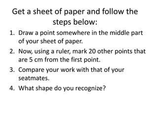 Circle lesson | PPTX