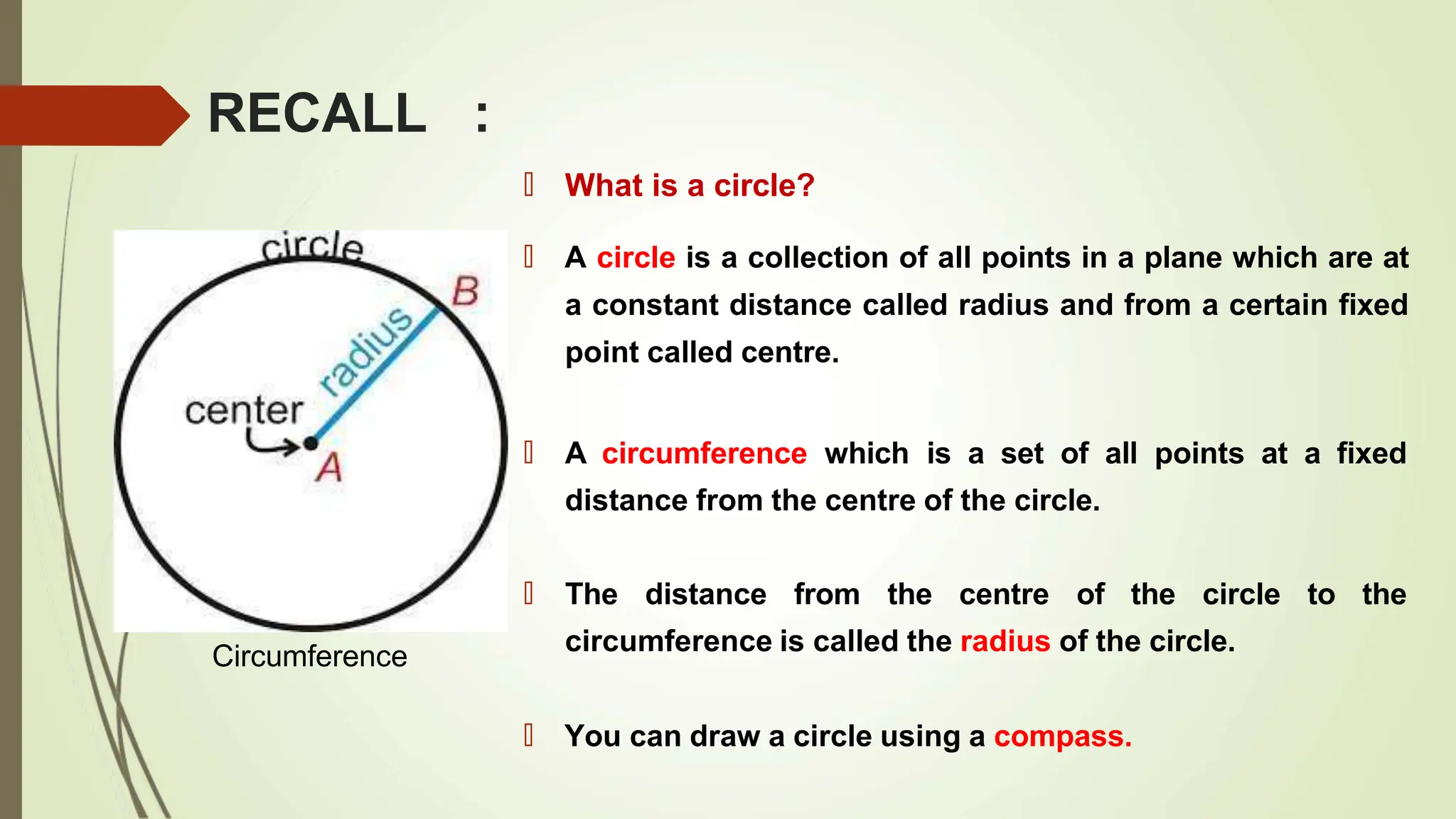 CIRCLE math 10 Second Quarter PowerPoint | PPTX
