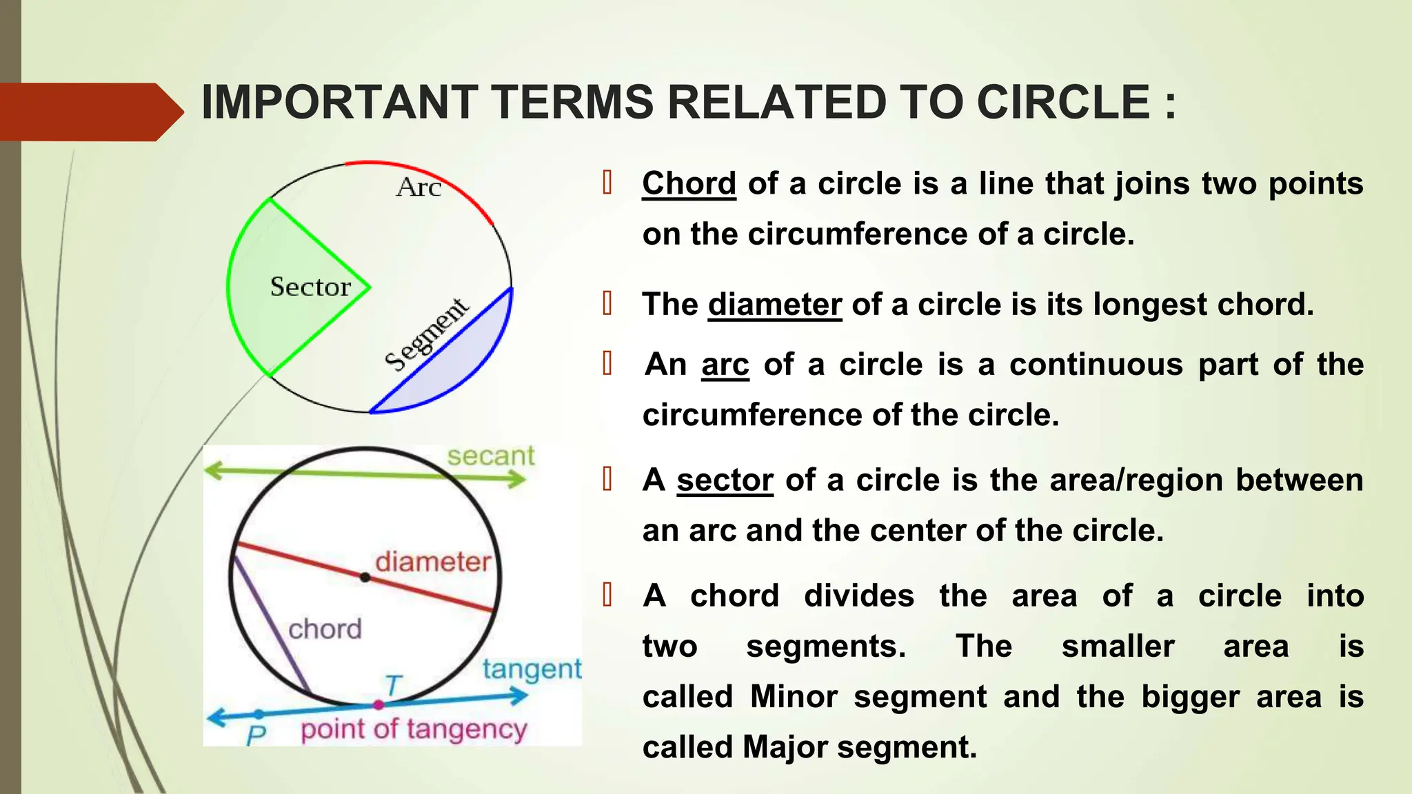 CIRCLE math 10 Second Quarter PowerPoint | PPTX