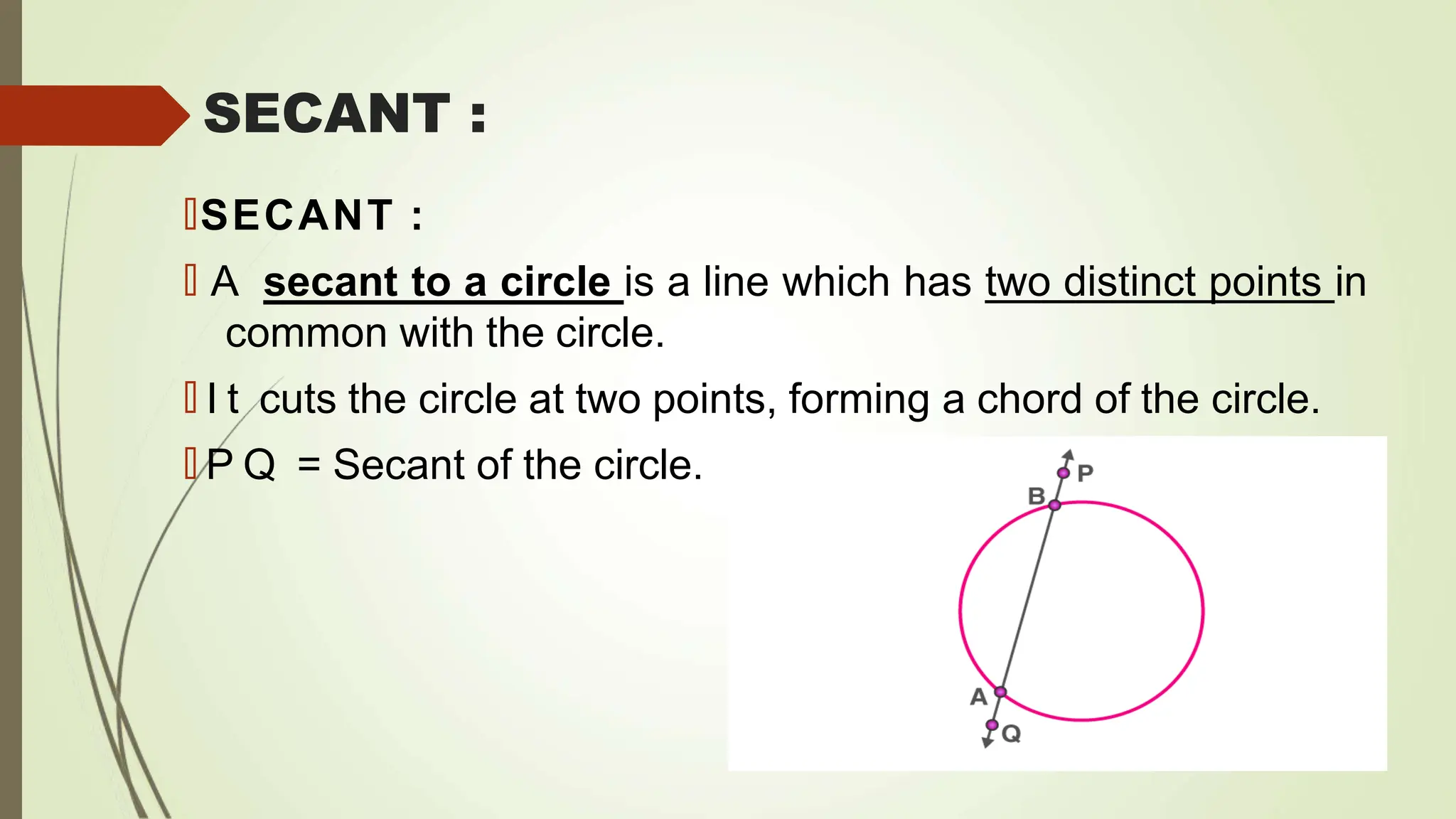 CIRCLE math 10 Second Quarter PowerPoint | PPTX