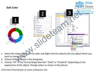Circle monthly chart powerpoint diagrame templates 0712 | PPT