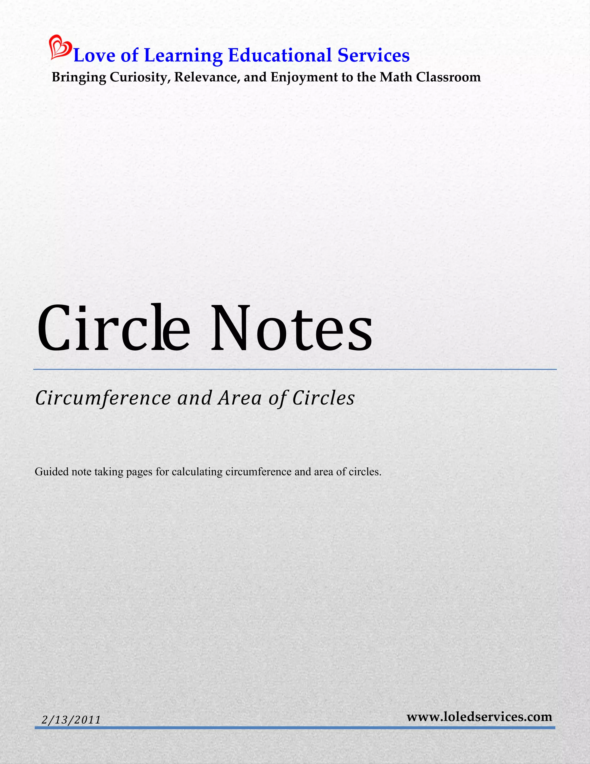 Circle notes | PDF