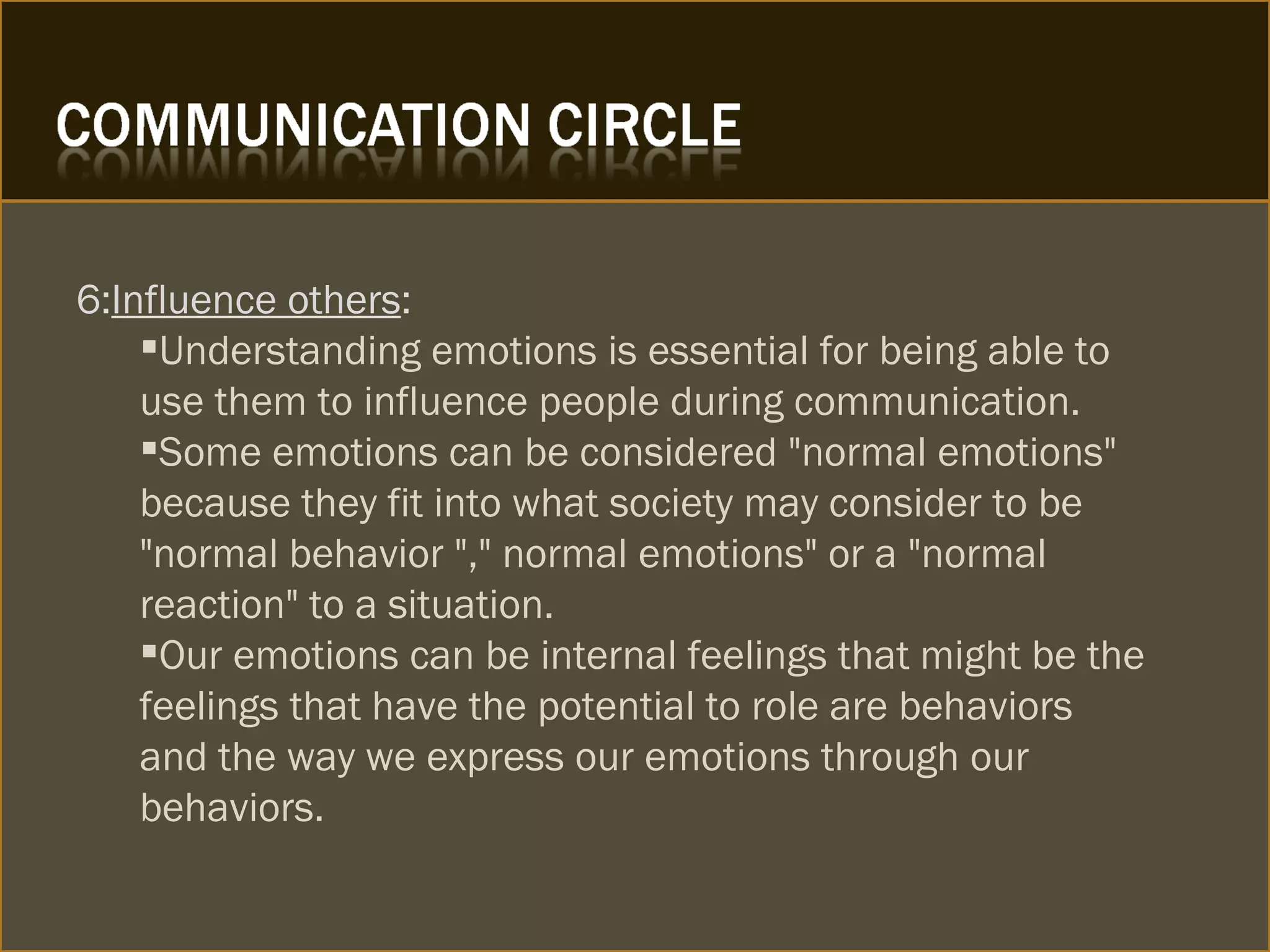Circle of communication and function | PPT