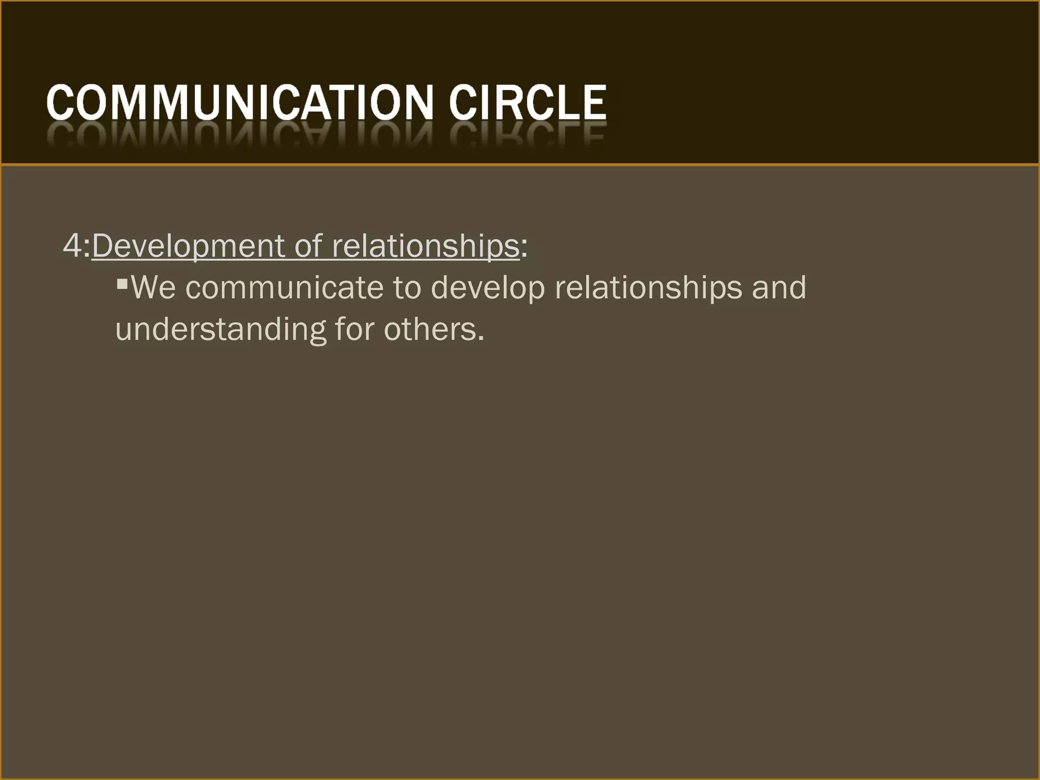 Circle of communication and function | PPT
